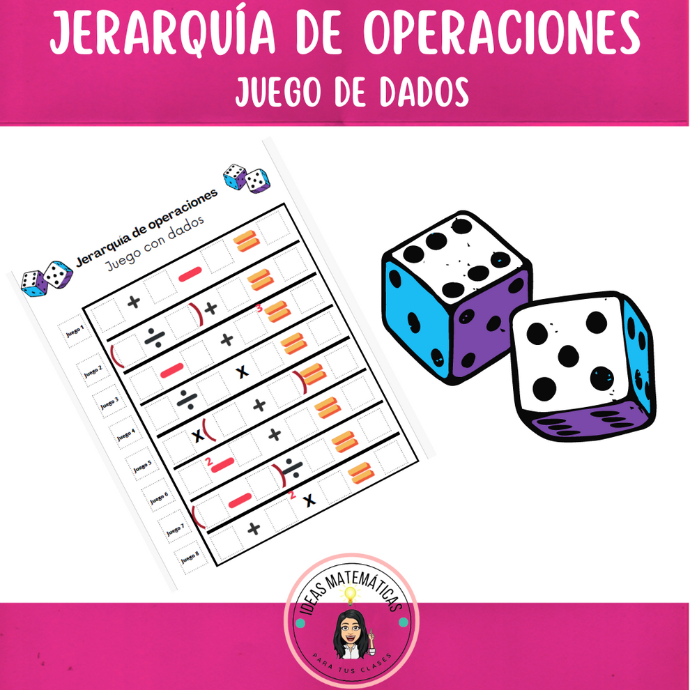 JUEGO DE JERARQUÍA DE OPERACIONES – IDEAS MATEMÁTICAS